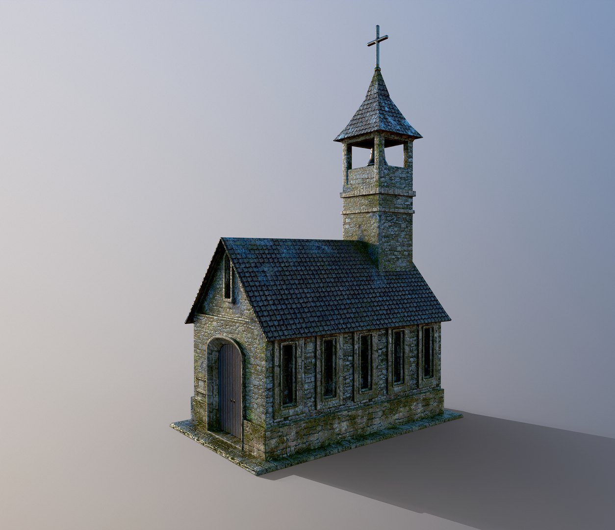 3D Model Stone Medieval Church - TurboSquid 2012831