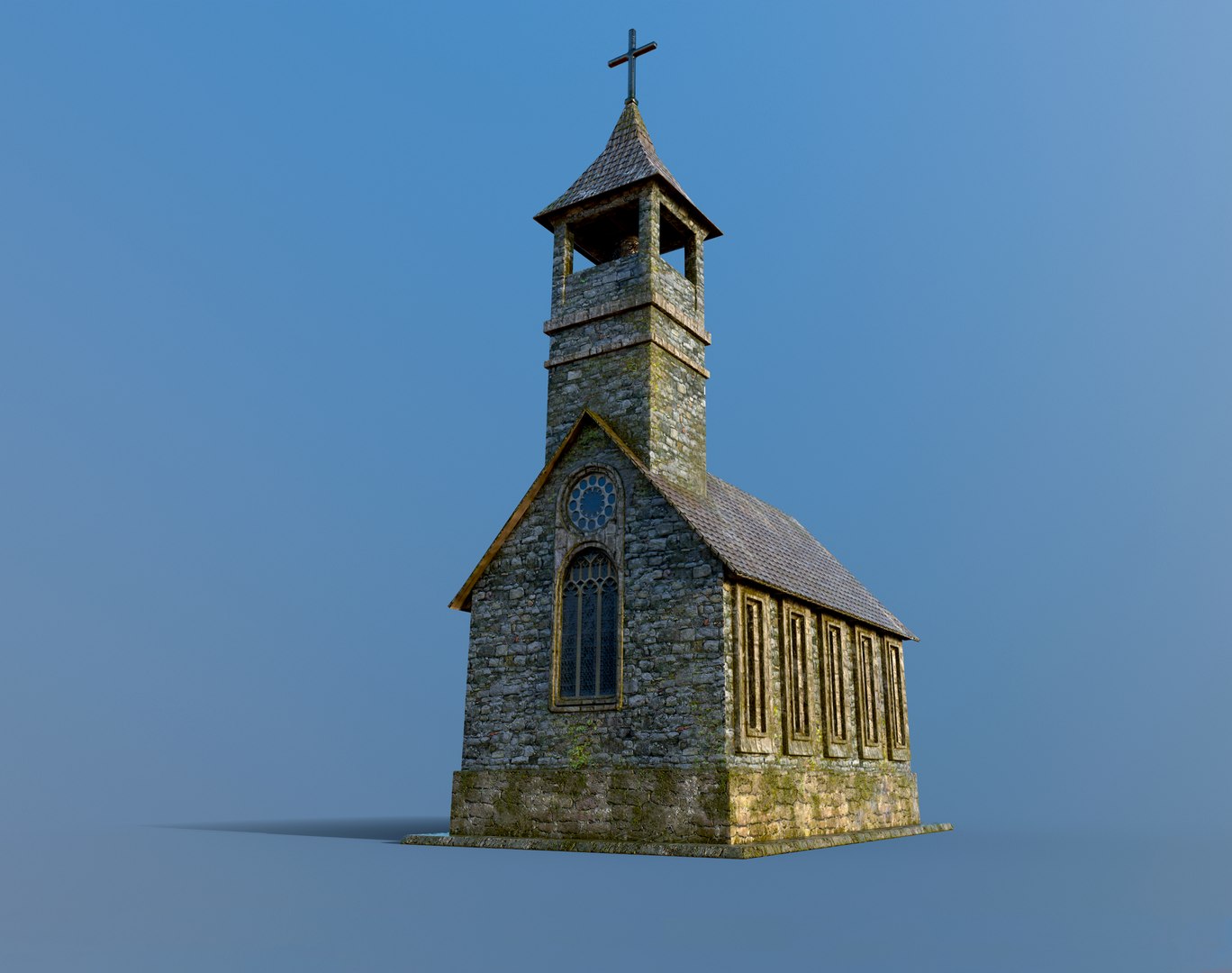 3D Model Stone Medieval Church - TurboSquid 2012831