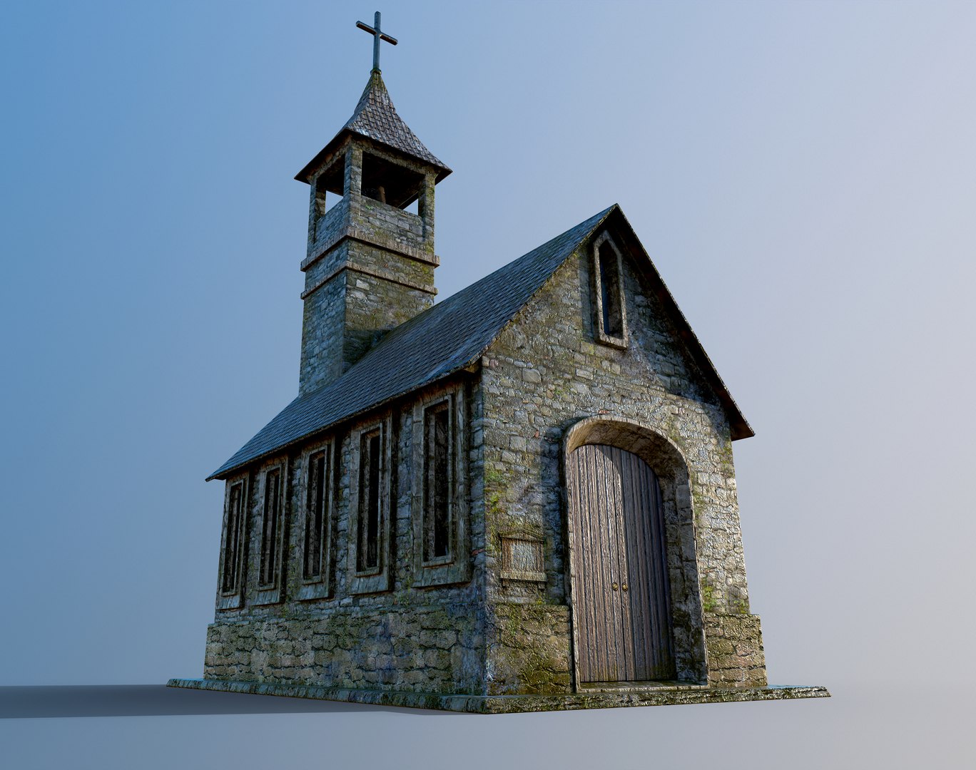 3D Model Stone Medieval Church - TurboSquid 2012831