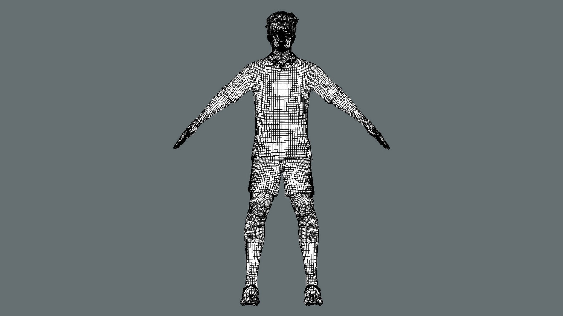 T-Pose Rigged Luis Figo 3D - TurboSquid 2262263