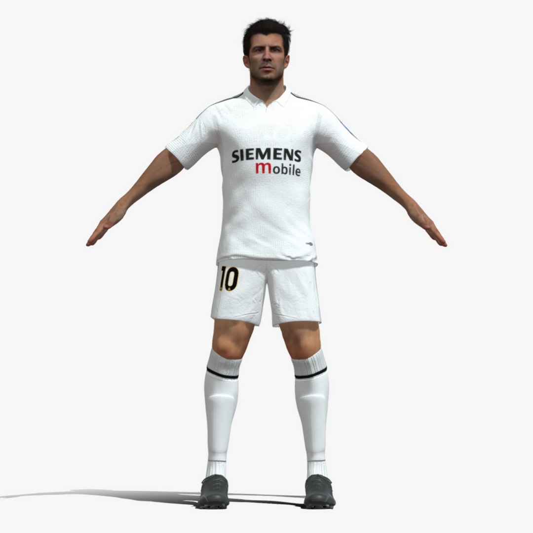 T-Pose Rigged Luis Figo 3D - TurboSquid 2262263
