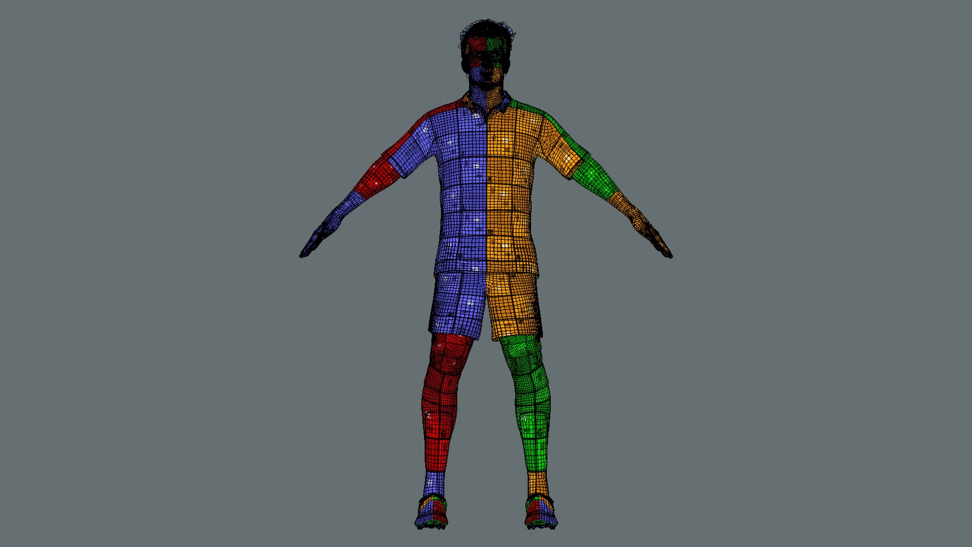 T-Pose Rigged Luis Figo 3D - TurboSquid 2262263