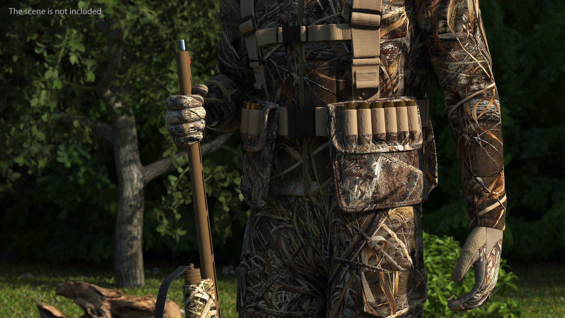 3D Man On Duck Hunt Standing In Grass Camo Fur - TurboSquid 1959533