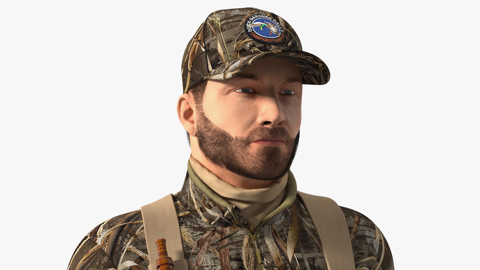 3D Man On Duck Hunt Standing In Grass Camo Fur - TurboSquid 1959533
