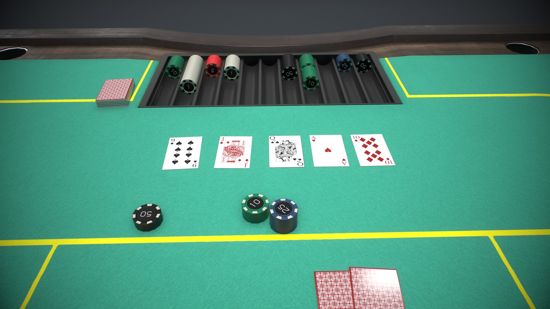 3D pbr poker table model - TurboSquid 1457710
