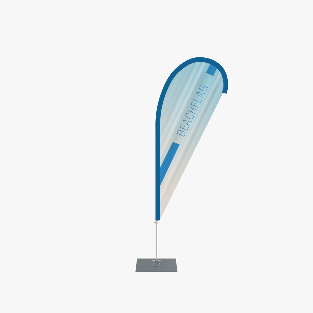 Beach Flag 3d Model