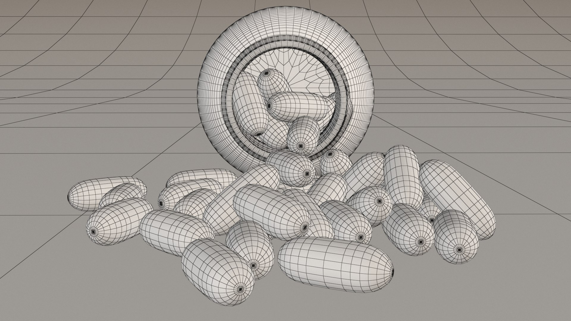 3D vitamin capsuled molecular - TurboSquid 1447845