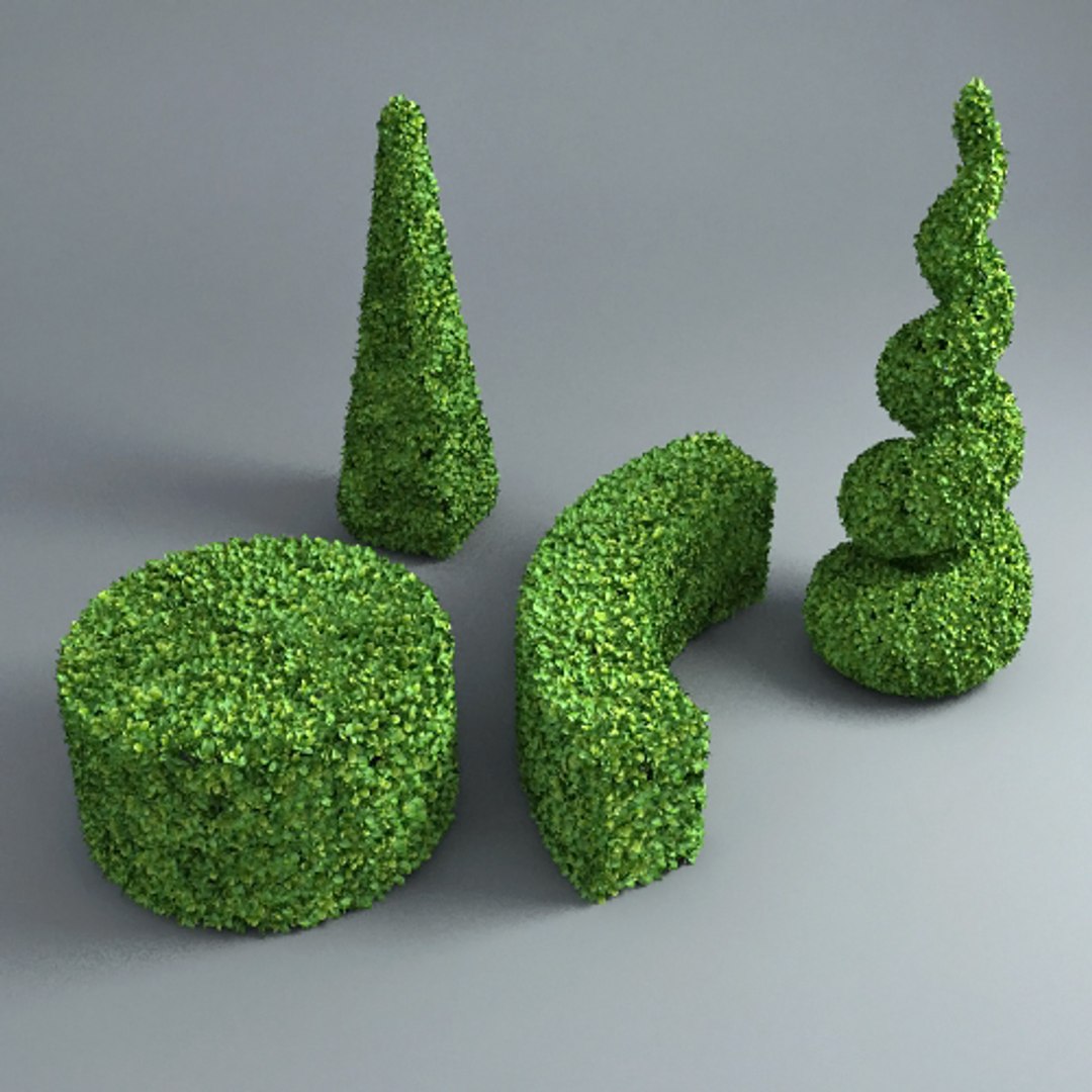 Hedge Set 3d Model