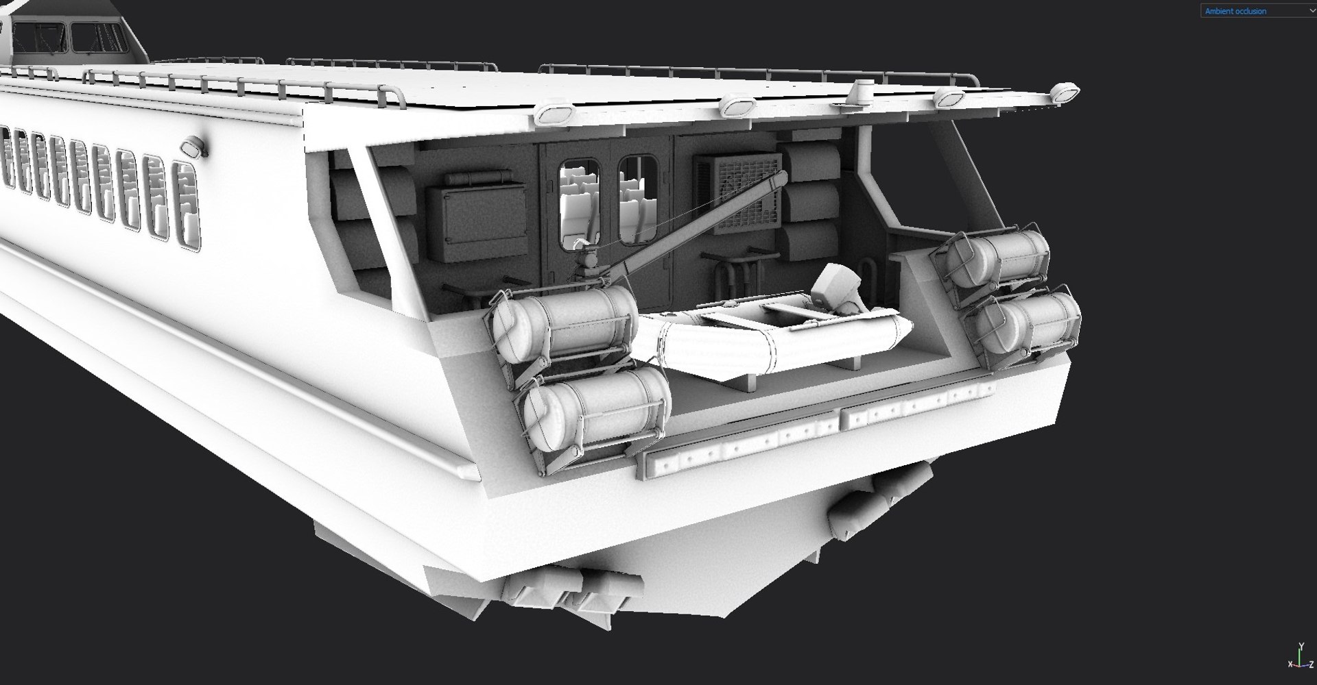 Fast Passanger Ferry Yellow 3D - TurboSquid 1999555