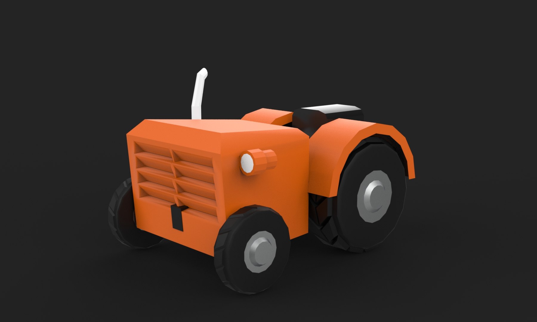 Tractor Low-poly 3D Model 3D Model - TurboSquid 2362091