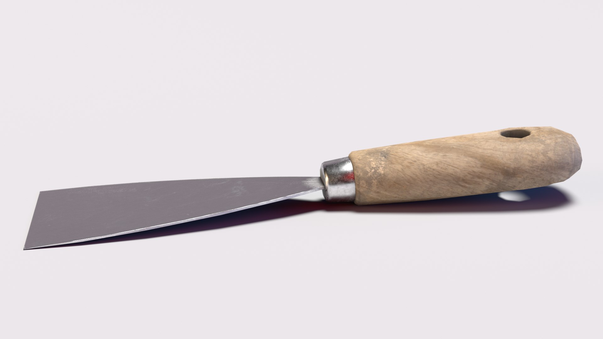 Spatula With Wooden Handle 3D - TurboSquid 1881685