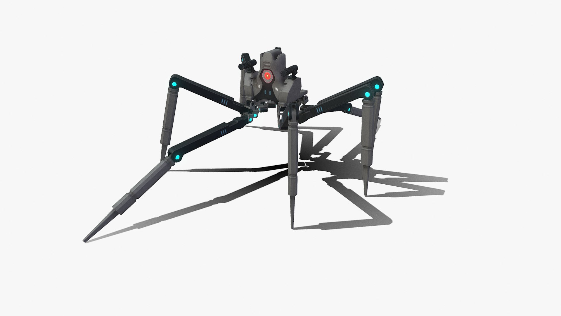 3D Spider Bot V3 Rigged And Animated Model - TurboSquid 2166065