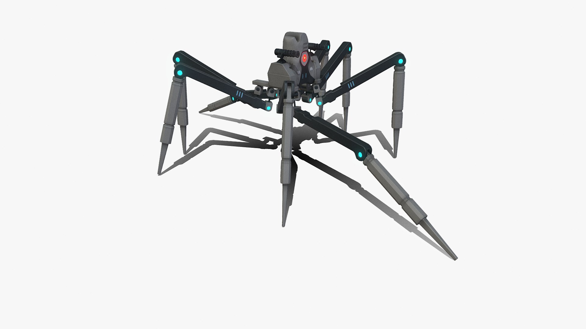 3D Spider Bot V3 Rigged And Animated Model - TurboSquid 2166065