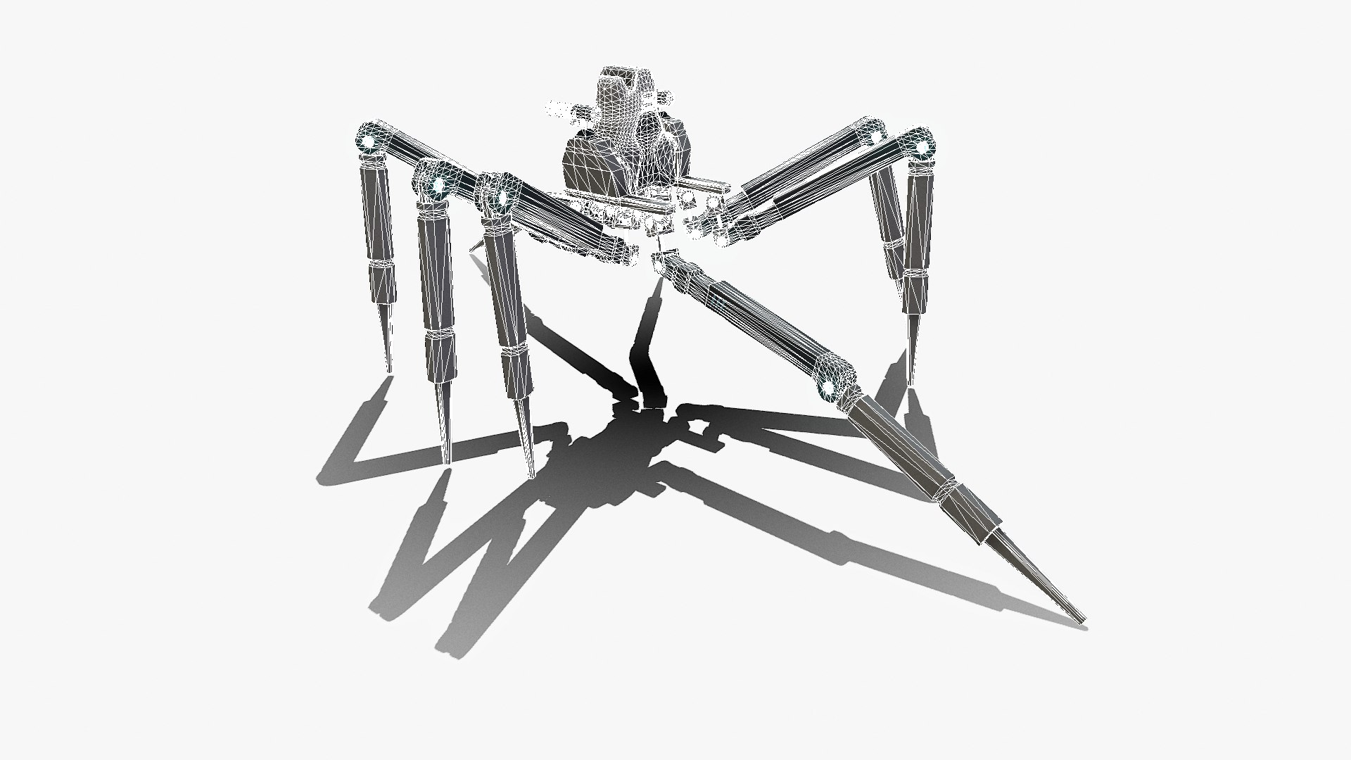 3D spider bot v3 rigged and animated model - TurboSquid 2166065