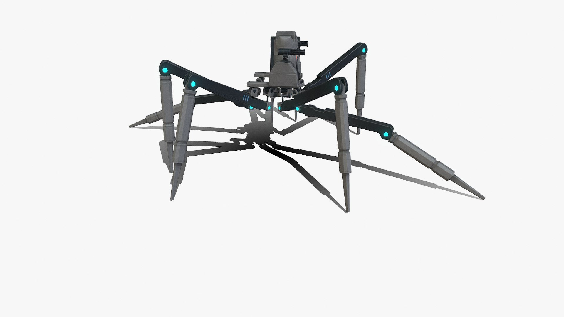 3D Spider Bot V3 Rigged And Animated Model - TurboSquid 2166065