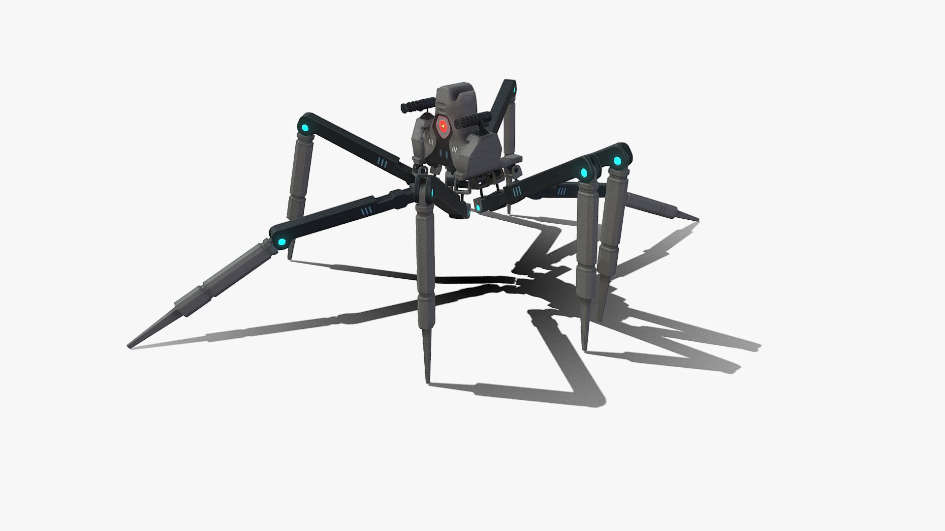 3D Spider Bot V3 Rigged And Animated Model - TurboSquid 2166065