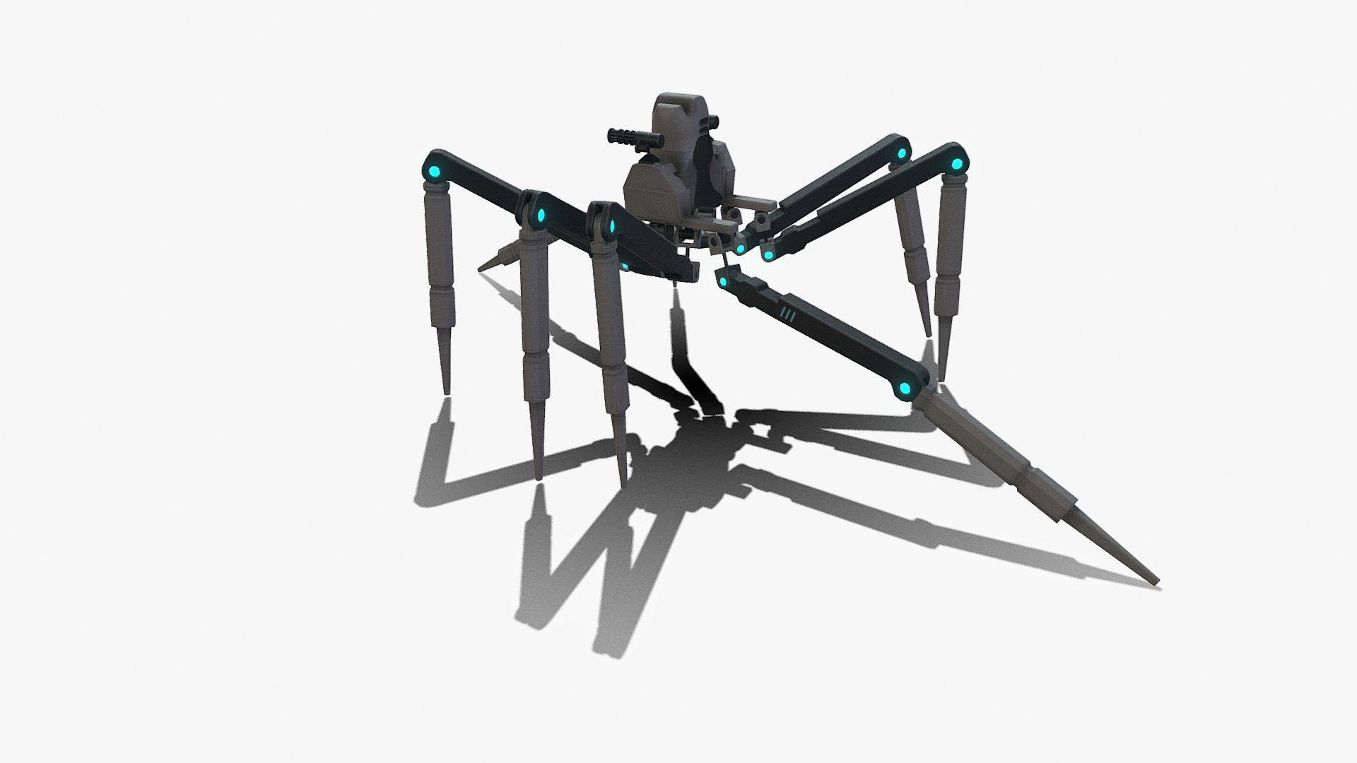 3D Spider Bot V3 Rigged And Animated Model - TurboSquid 2166065