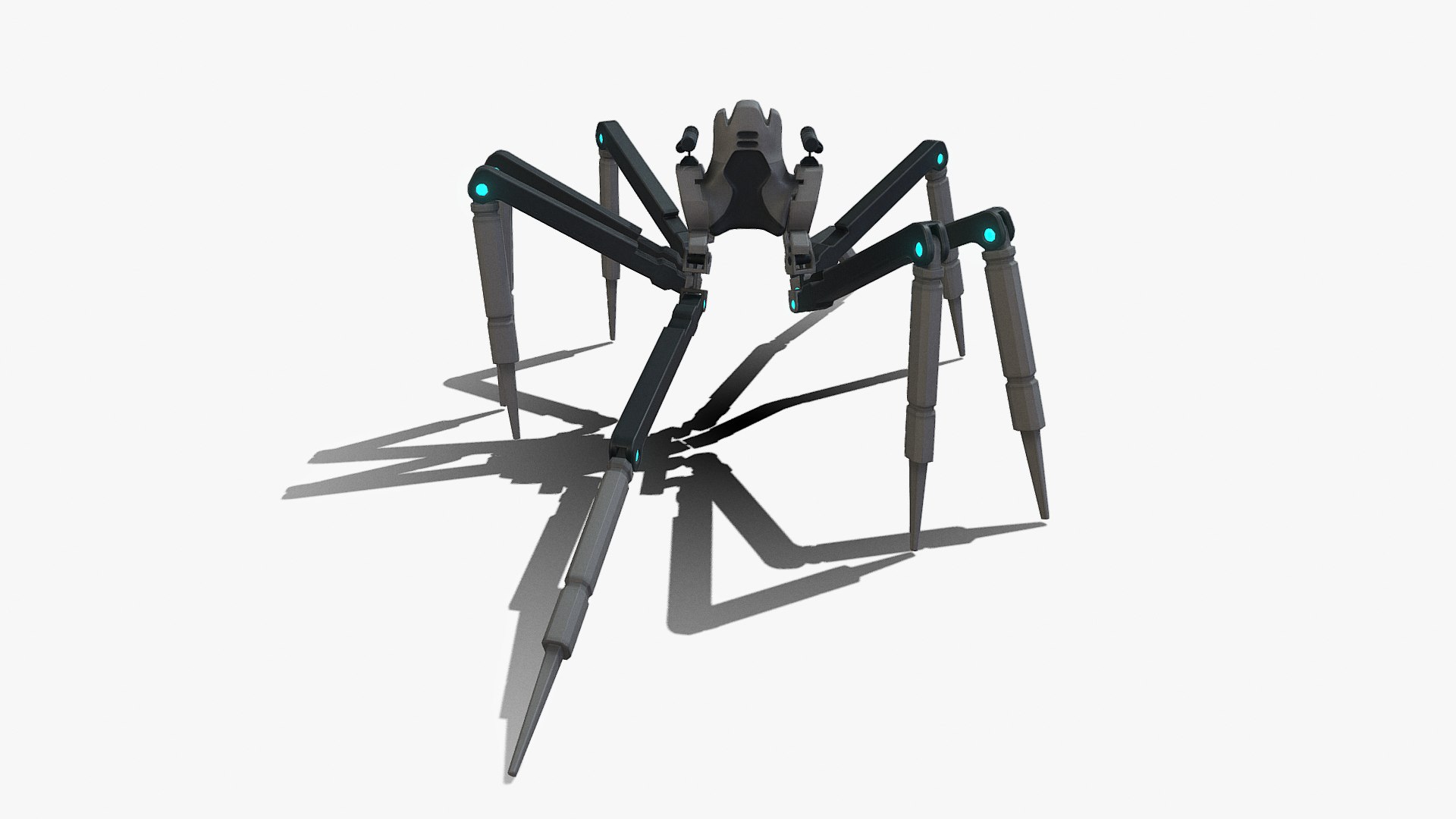 3D Spider Bot V3 Rigged And Animated Model - TurboSquid 2166065