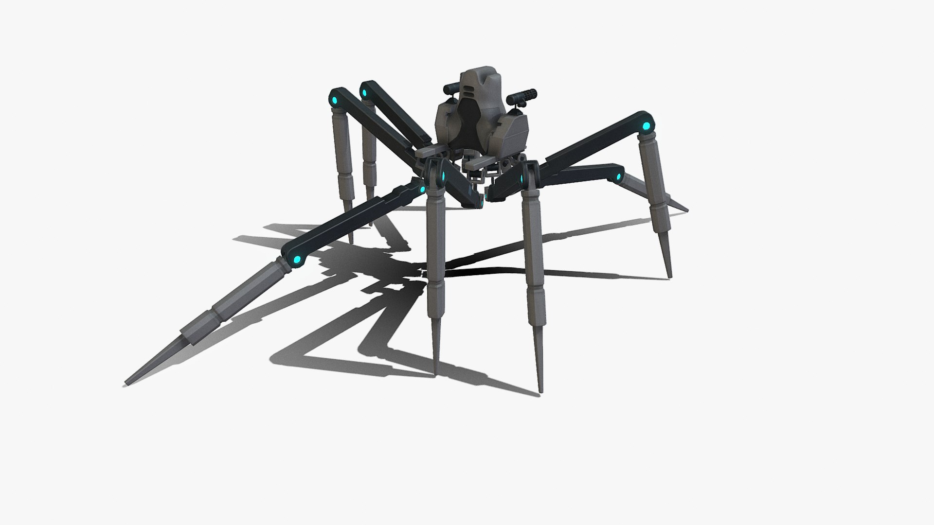 3D Spider Bot V3 Rigged And Animated Model - TurboSquid 2166065