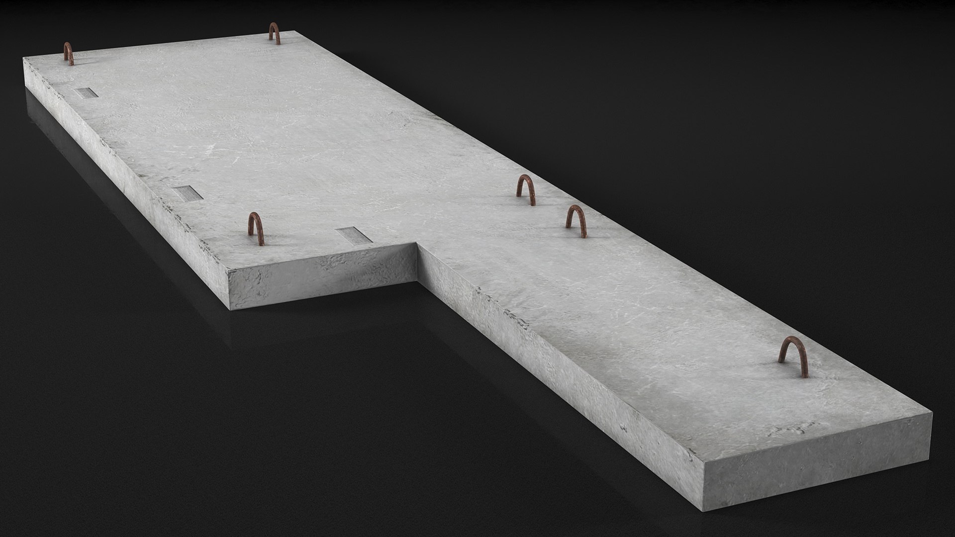 Floor Concrete Panel 3D Model - TurboSquid 1685600