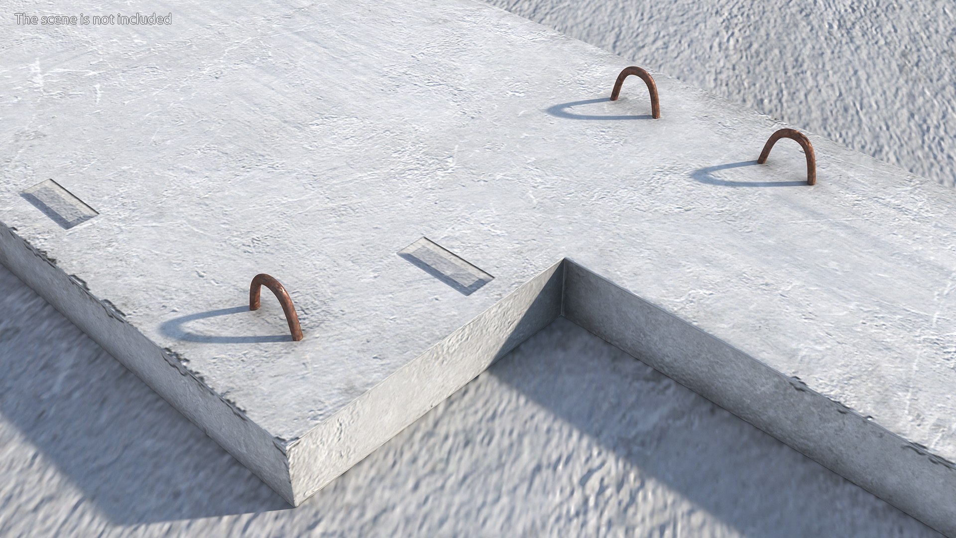 Floor Concrete Panel 3D Model - TurboSquid 1685600