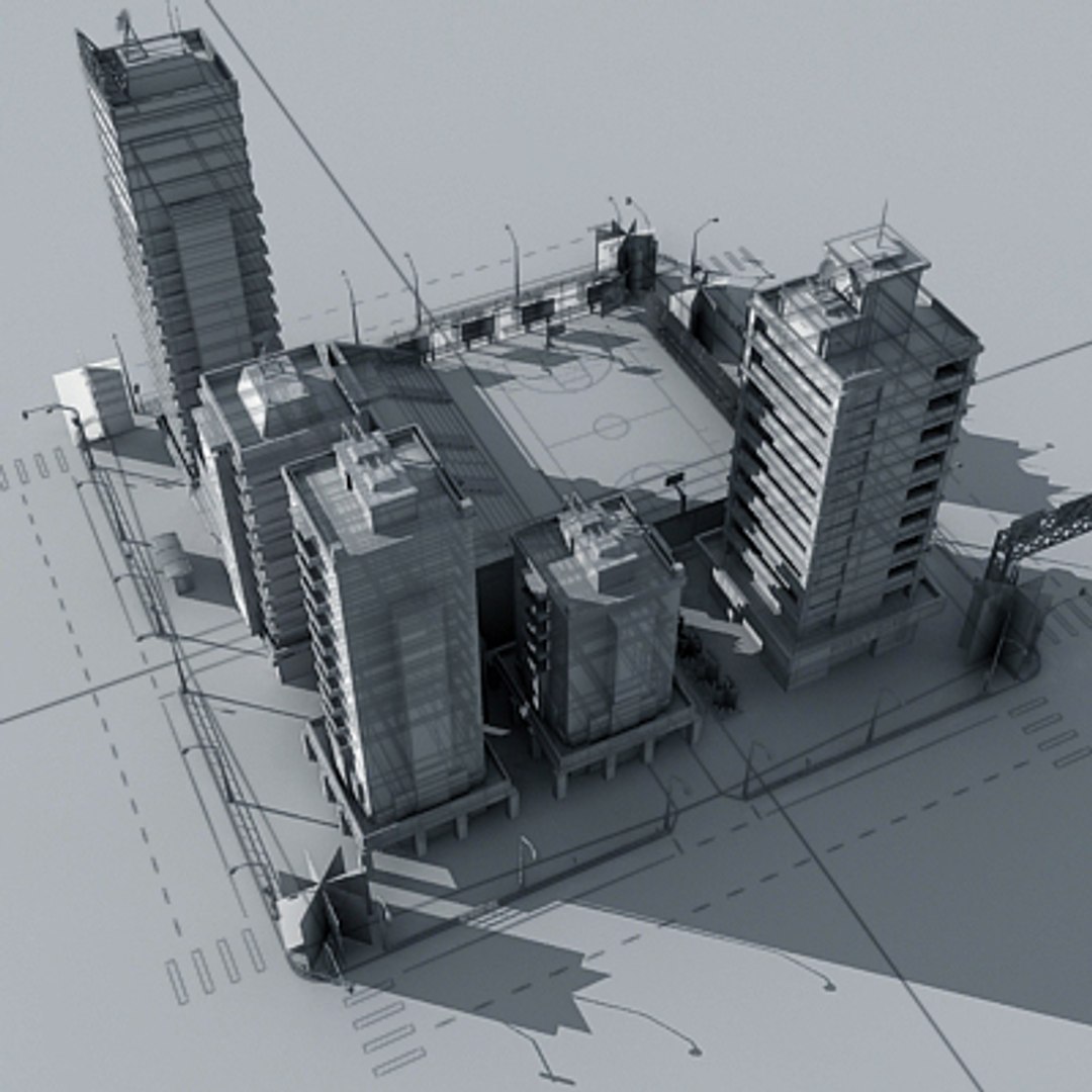 3d Model City Module Buildings