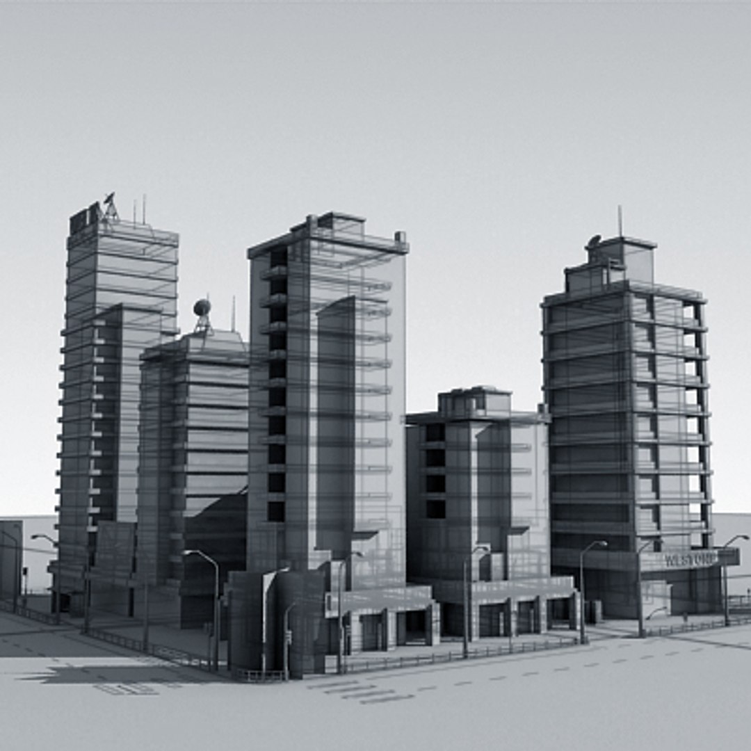 3d Model City Module Buildings