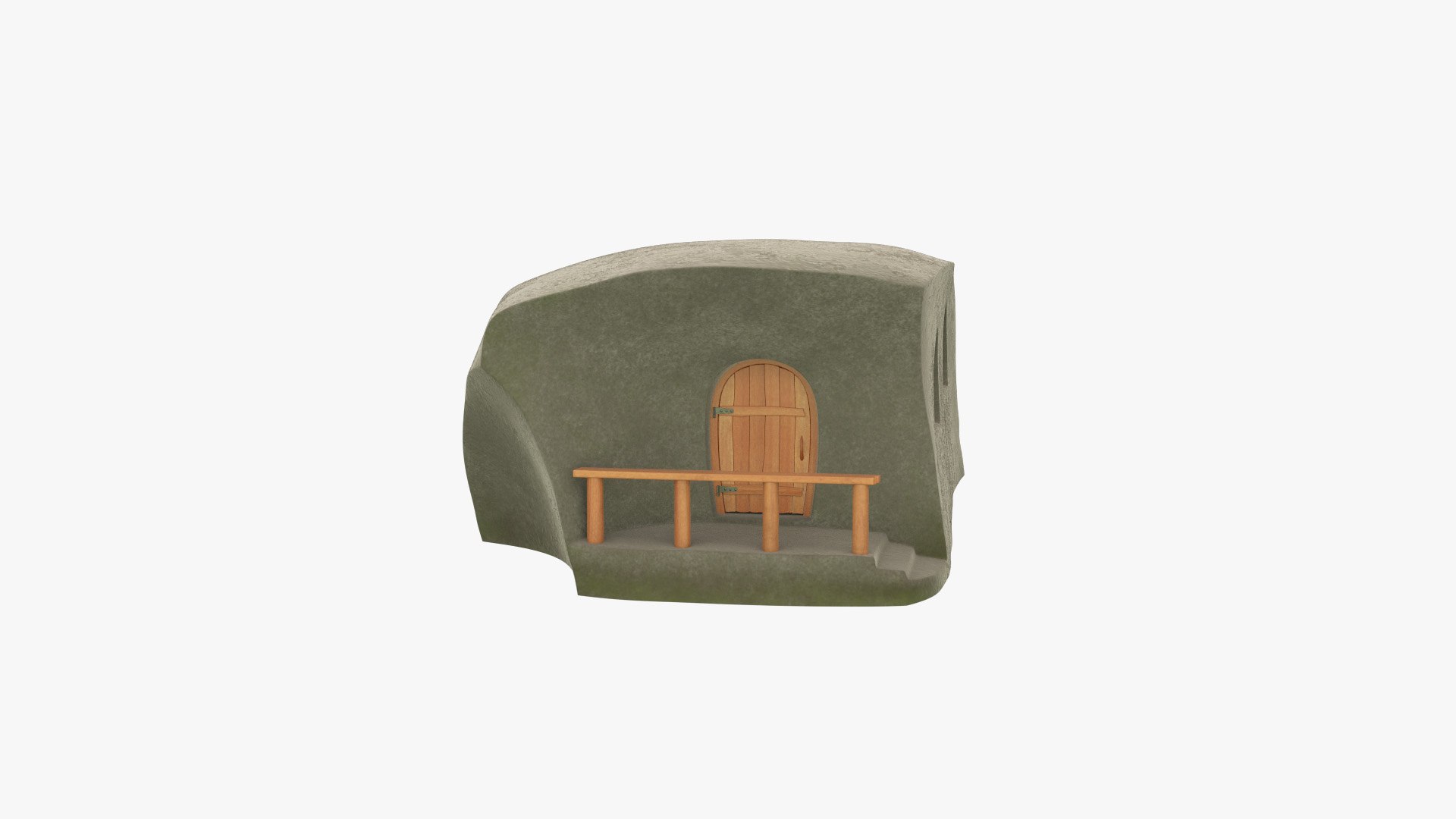 3D Model Cartoon Forest Stone House - TurboSquid 1482215
