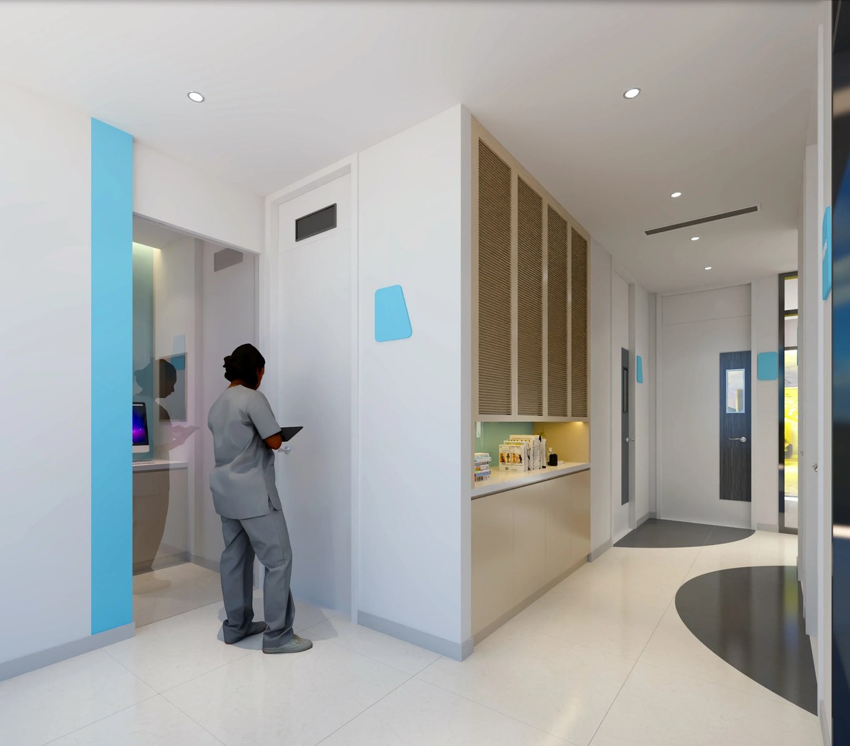 3D Dental Office Reception Area Model - TurboSquid 2226167