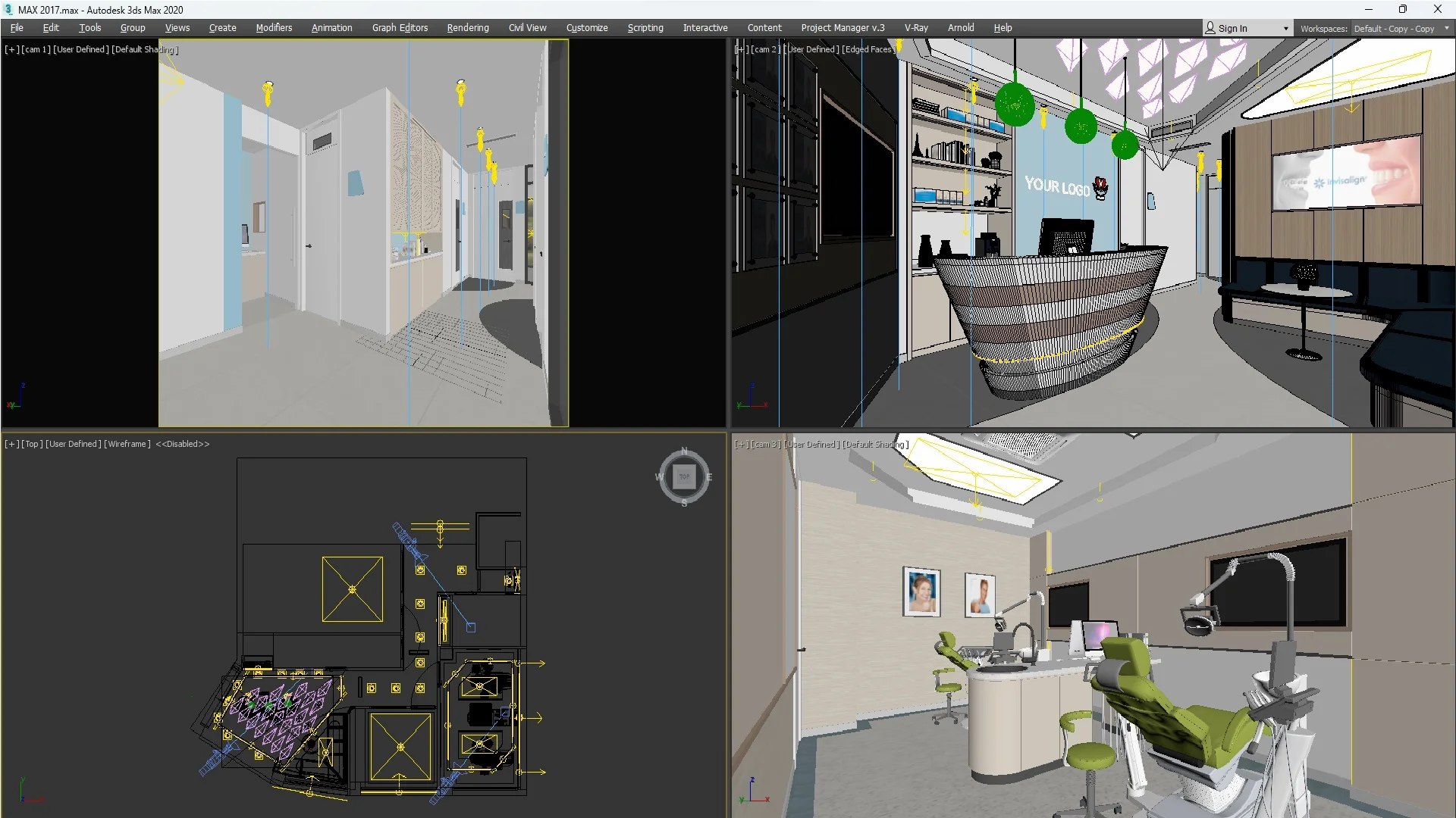 3D Dental Office Reception Area Model - TurboSquid 2226167