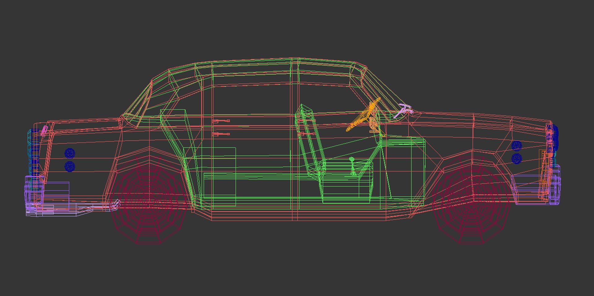 3D Sedan Car - TurboSquid 1442179