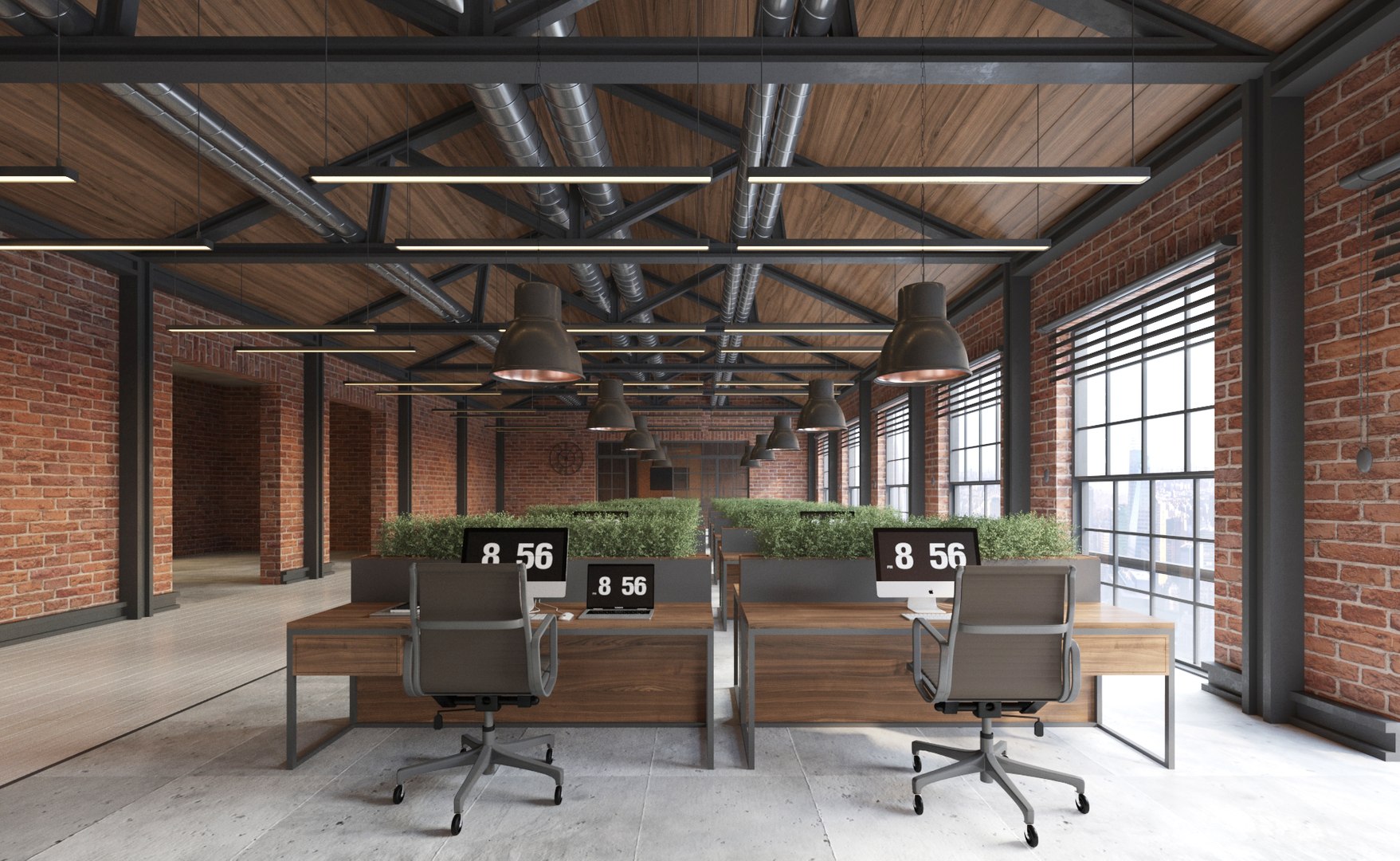 Industrial Office Interior 3D - TurboSquid 2229523