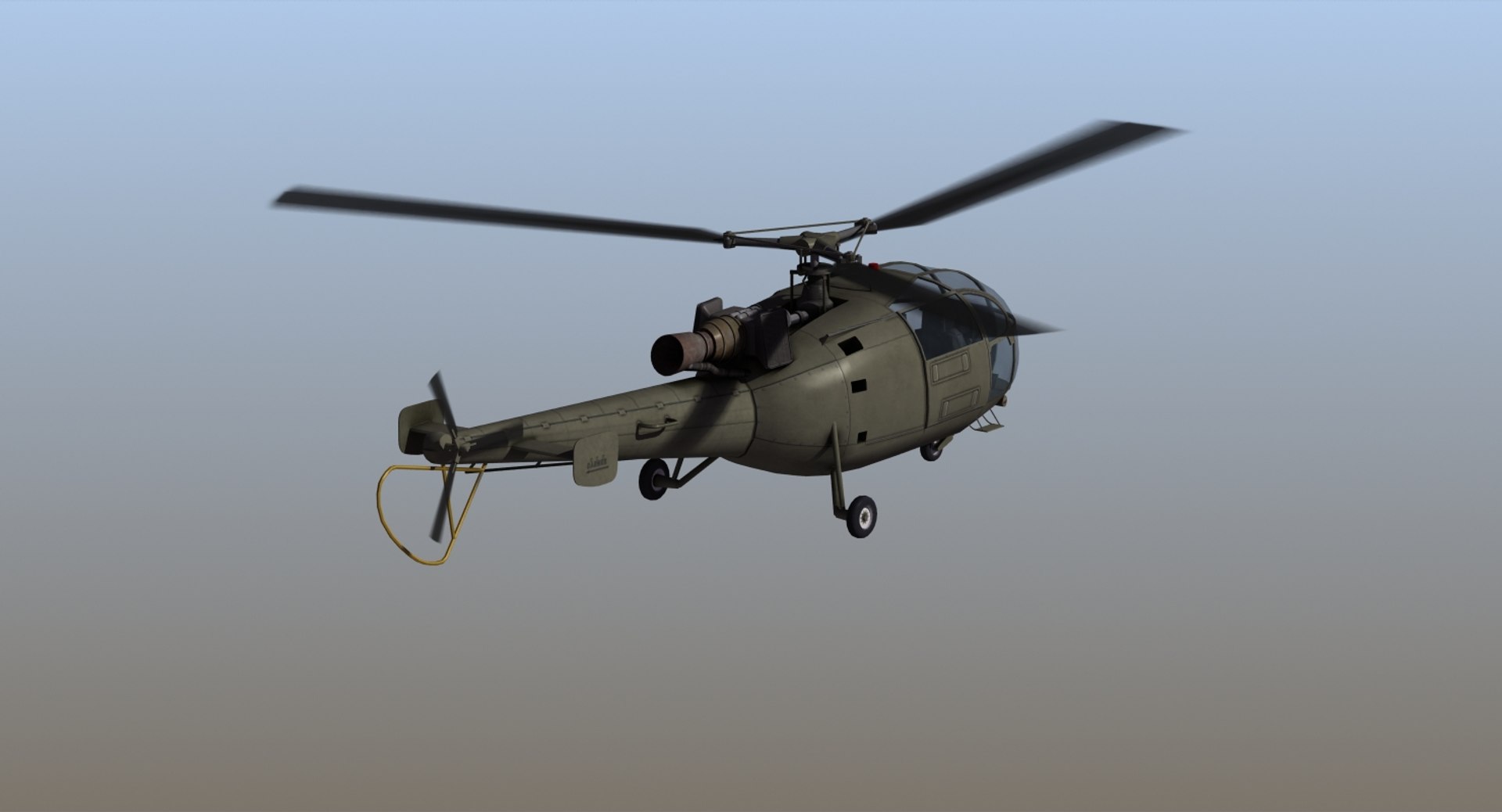 3D Sa316b Alouette Iii Helicopter Model - TurboSquid 1158843