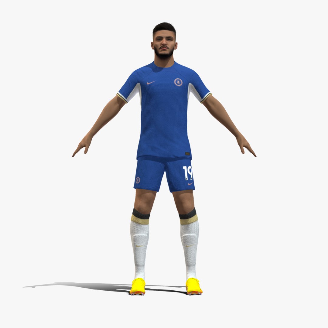 3D Rigged Armando Broja Chelsea 2024 3D Model - TurboSquid 2145161