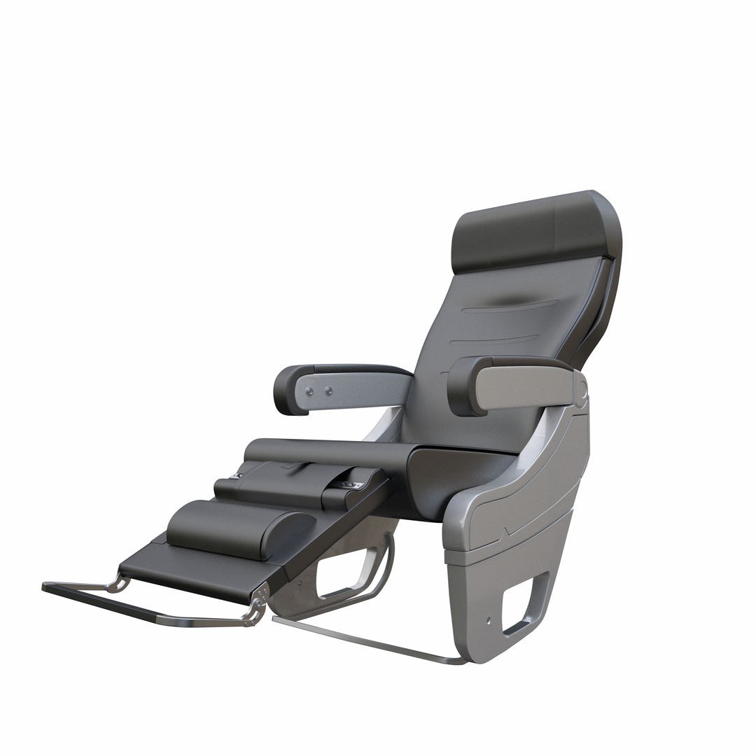 3D chair airplane aircraft seat model - TurboSquid 1376890