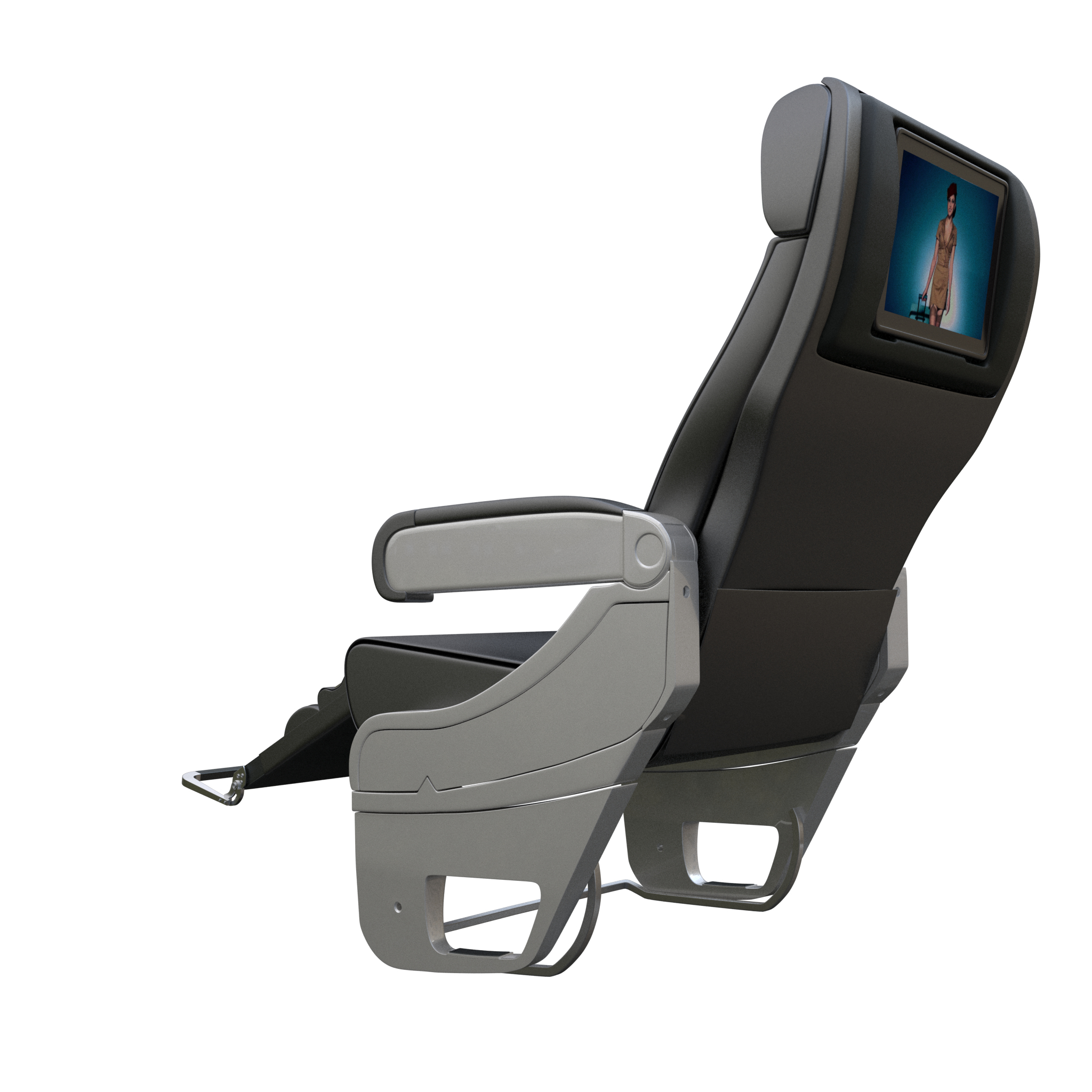 3D chair airplane aircraft seat model - TurboSquid 1376890