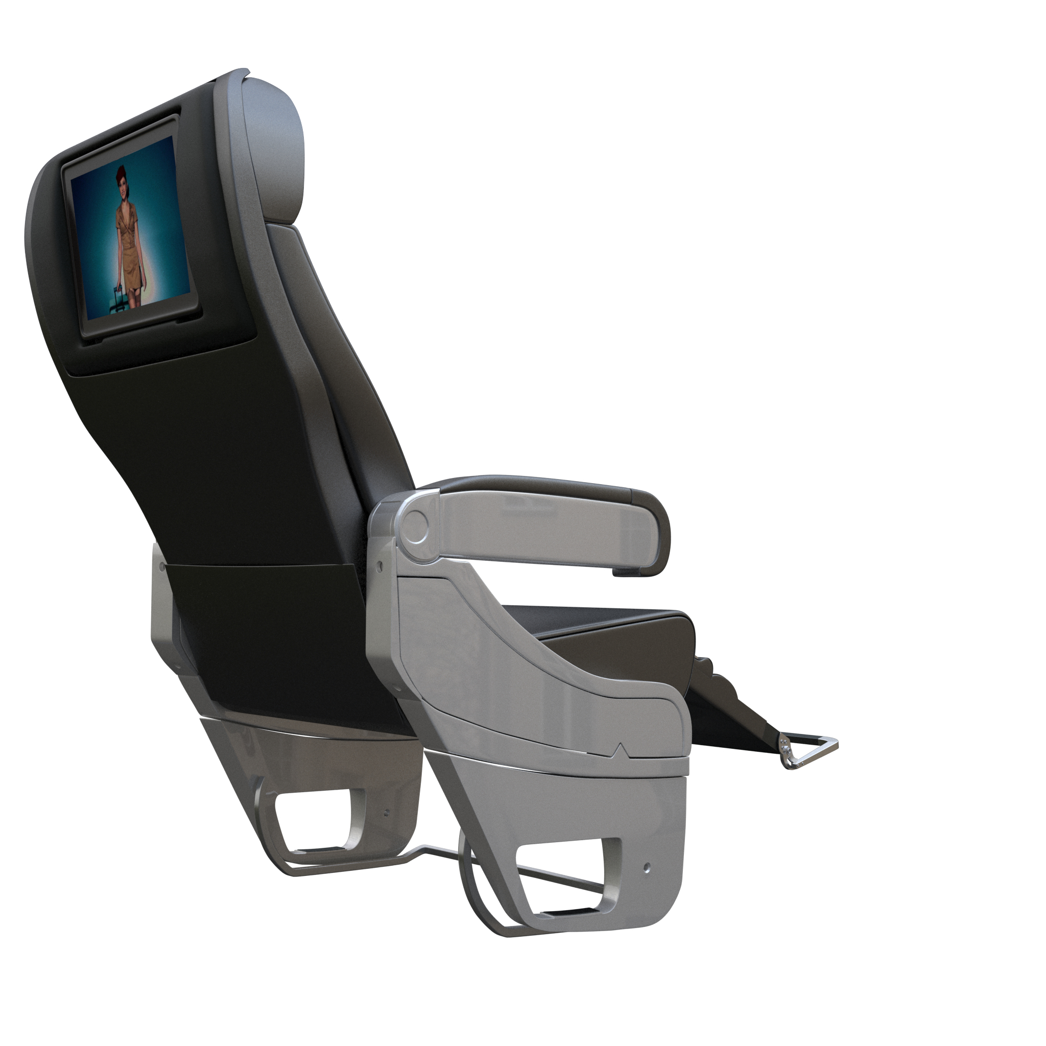 3D chair airplane aircraft seat model - TurboSquid 1376890