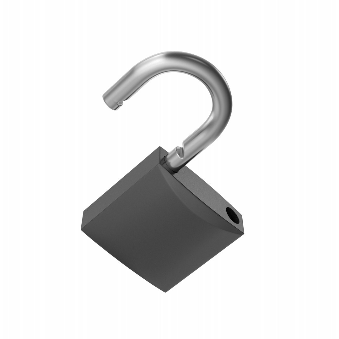 3D Unlocked Padlock - TurboSquid 2070127