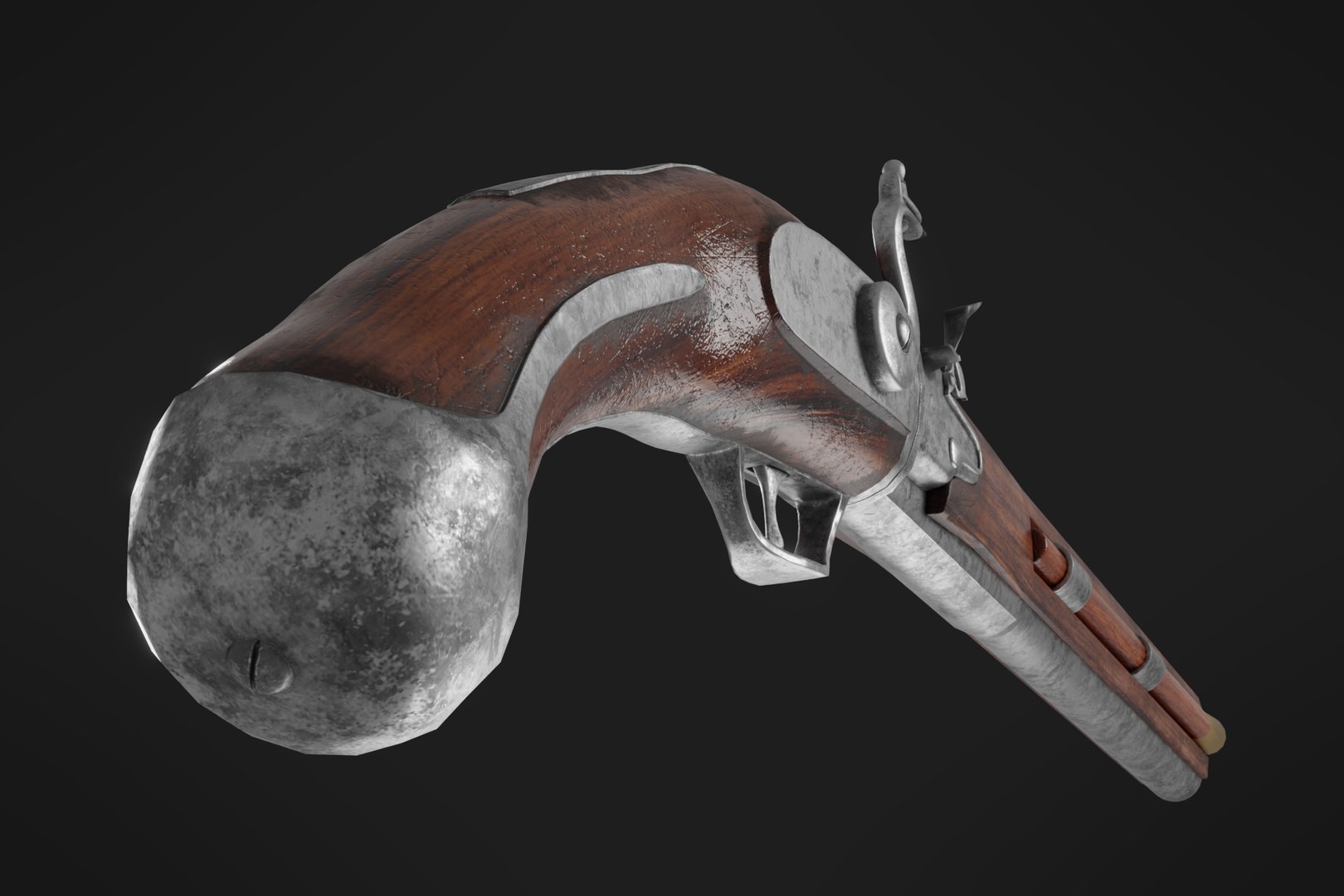 FLINTLOCK WENDER PISTOL LATE 17TH EARLY 18TH C 3D - TurboSquid 2006257
