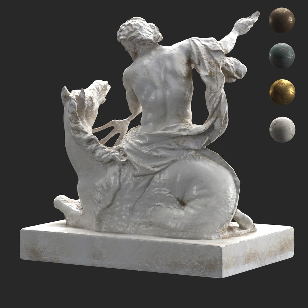 Neptune Statue 3D Model - TurboSquid 2089445