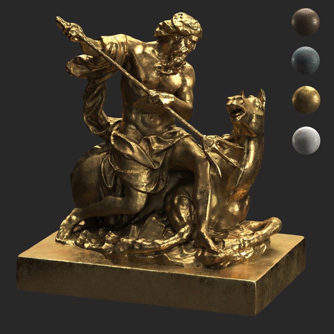 Neptune Statue 3D Model - TurboSquid 2089445