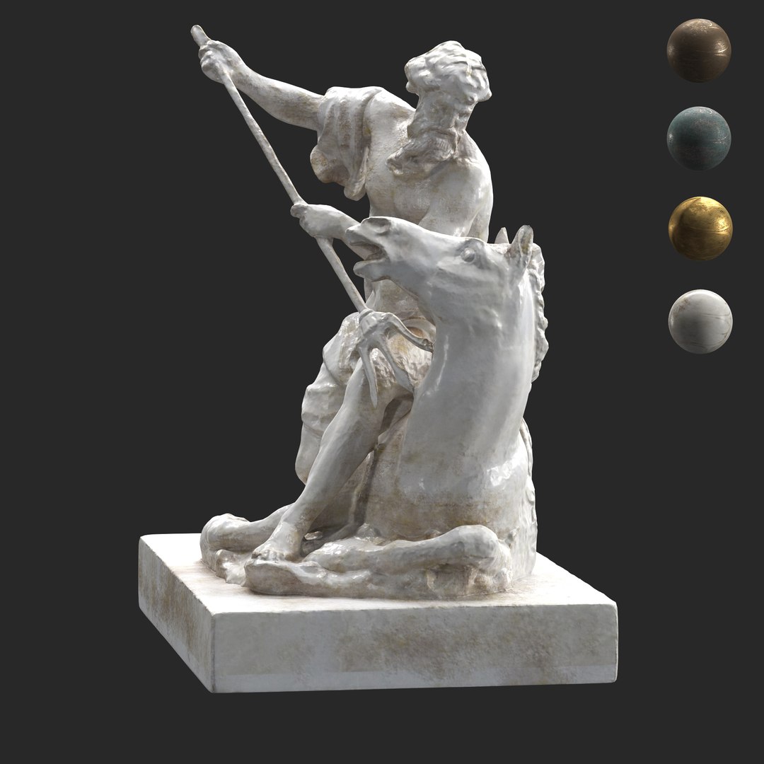 Neptune Statue 3D Model - TurboSquid 2089445