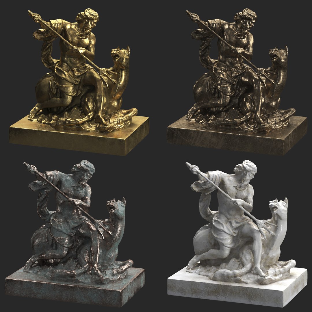 Neptune Statue 3D Model - TurboSquid 2089445