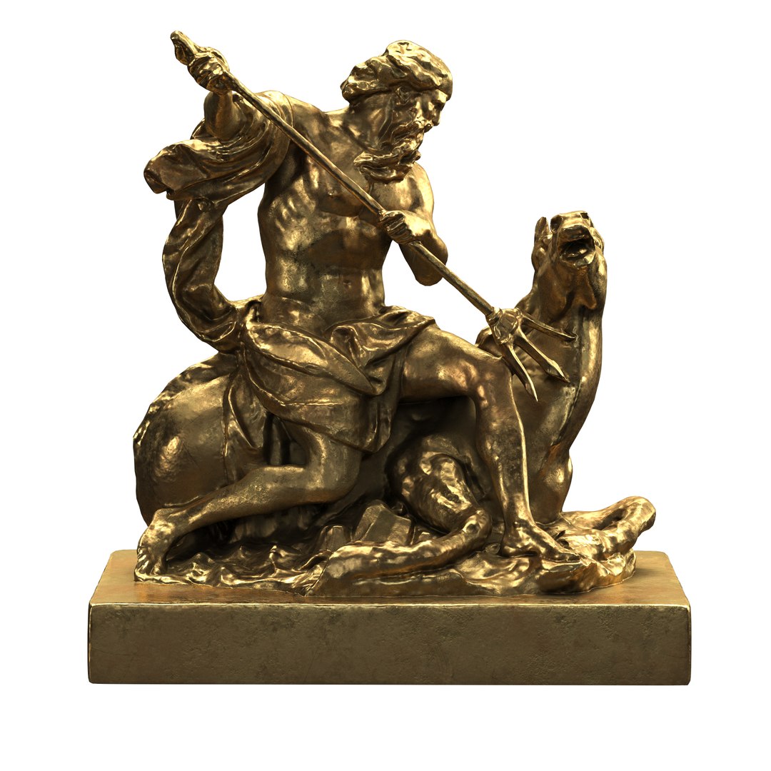 Neptune Statue 3D Model - TurboSquid 2089445