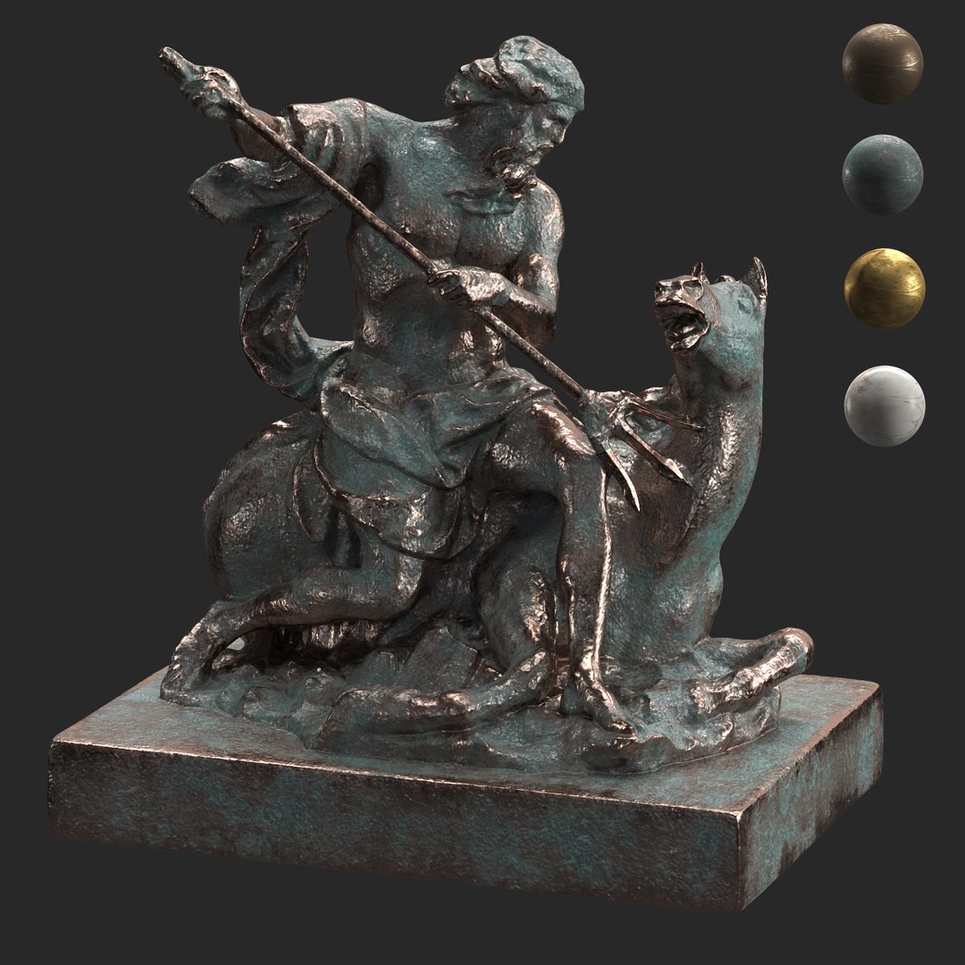 Neptune Statue 3D Model - TurboSquid 2089445