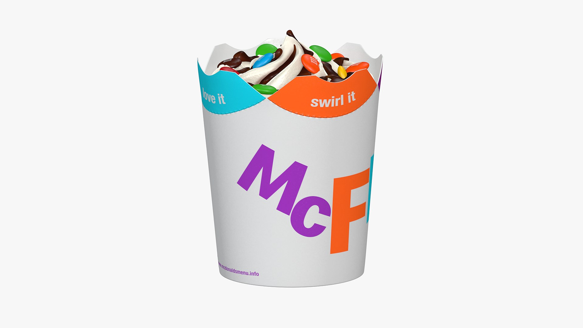 3D McFlurry Dessert Icecream M And Ms Model - TurboSquid 2101207