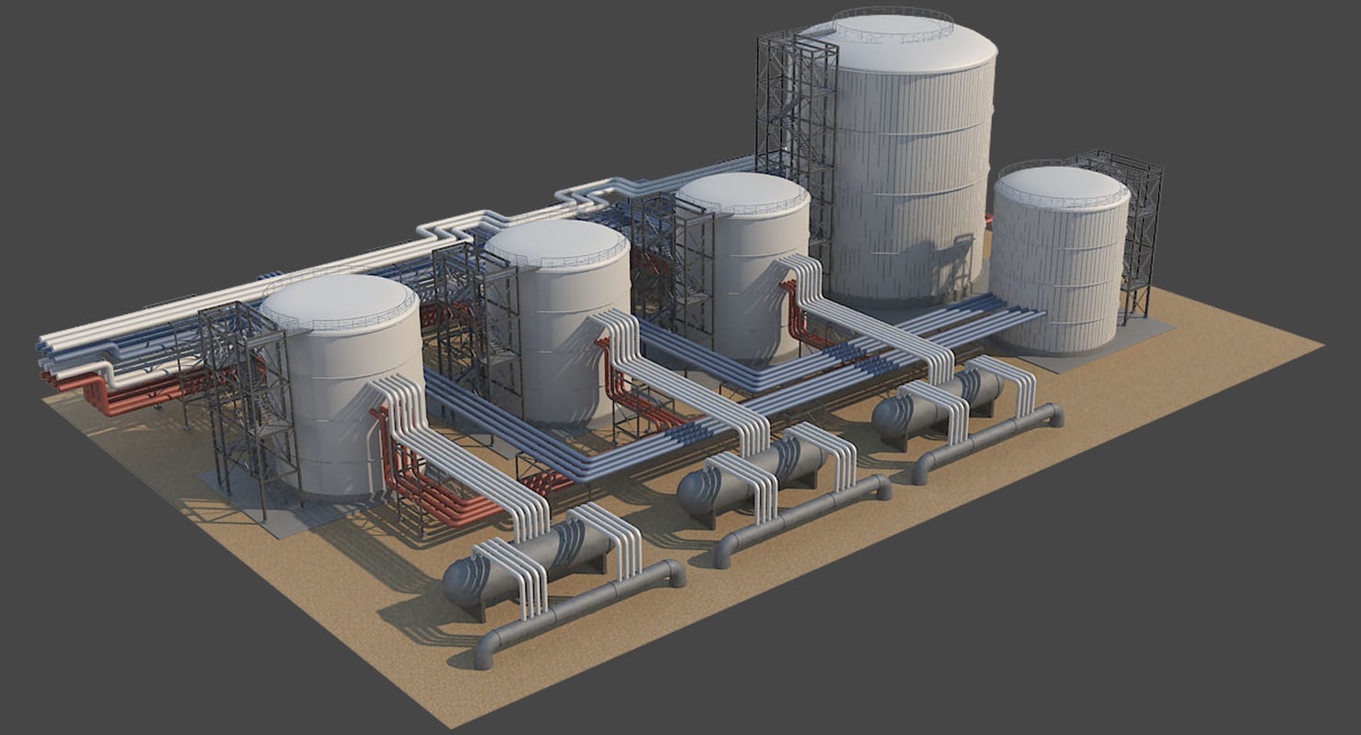 3D Model Industrial Silo 8 - TurboSquid 1416276