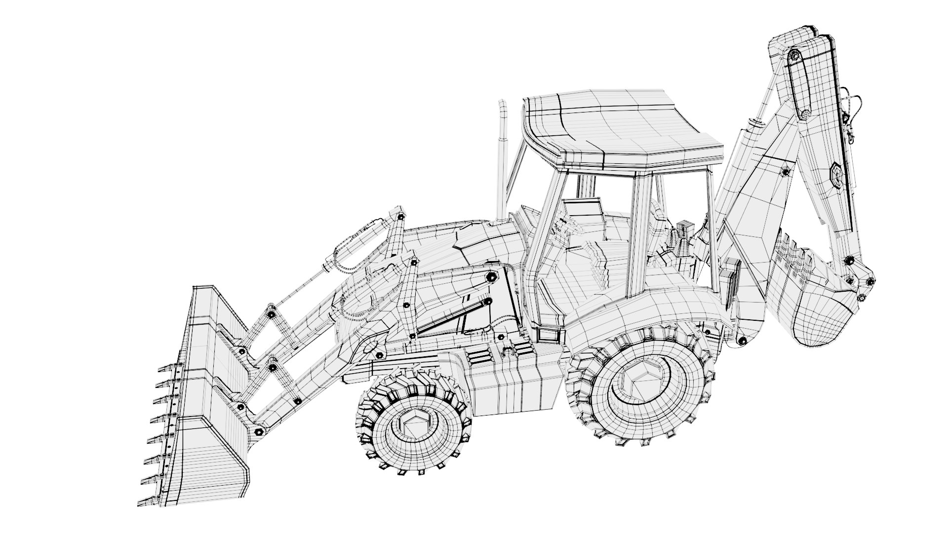 Digger 3D Model - TurboSquid 1709420