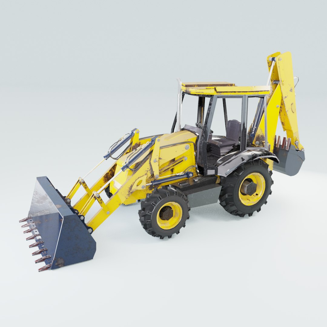Digger 3D Model - TurboSquid 1709420