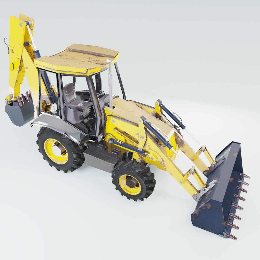 Digger 3D Model - TurboSquid 1709420